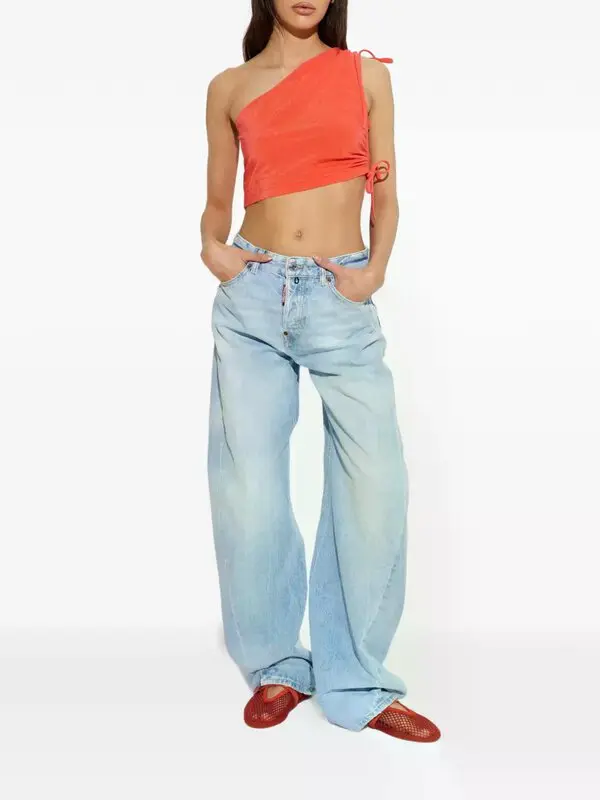 Balmain One-shoulder Tie Top