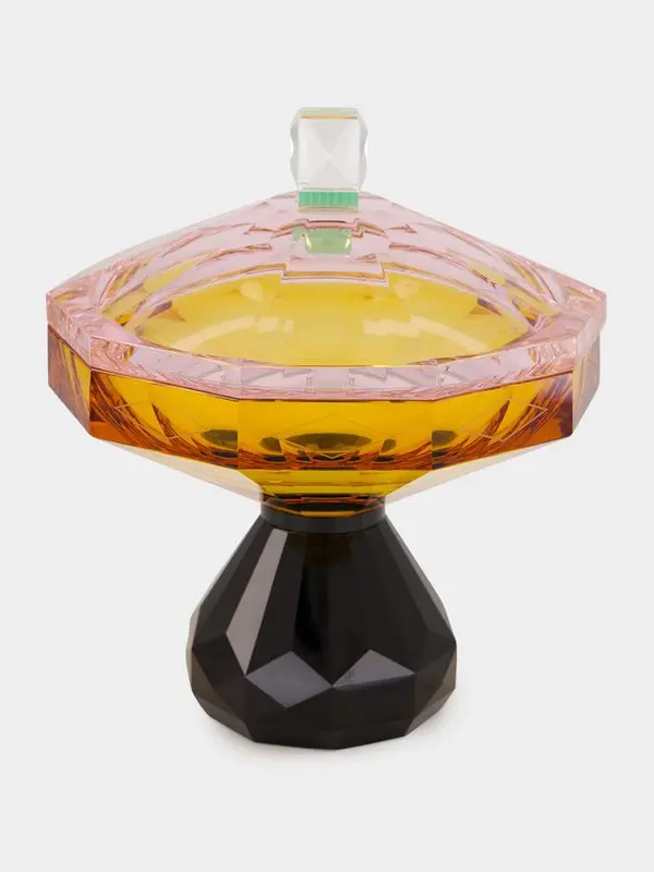 REFLECTIONS COPENHAGEN Hamptons Crystal Bonbonniere - Pink