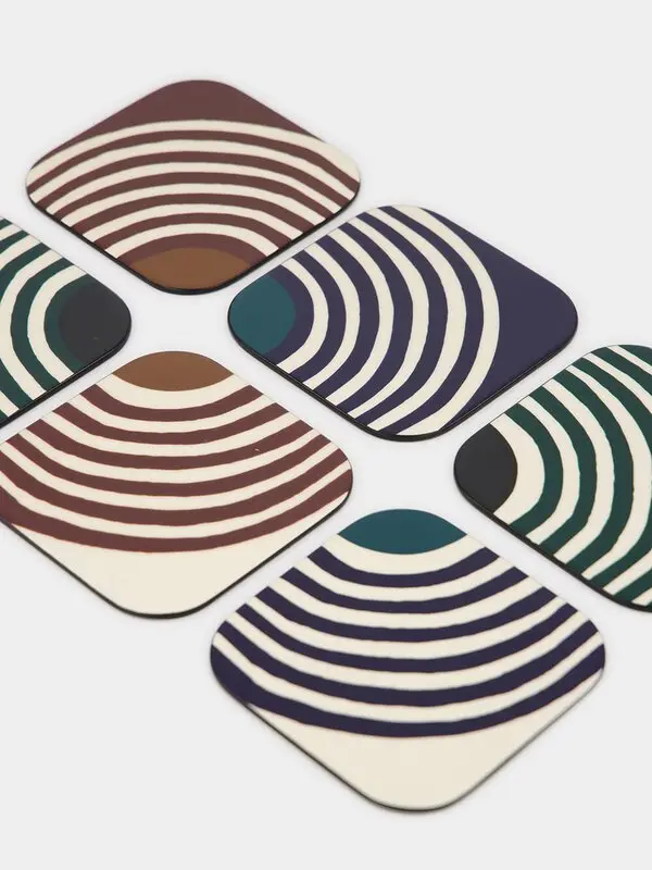 MAISON SARAH LAVOINE Mirage Lacquered Coasters Set