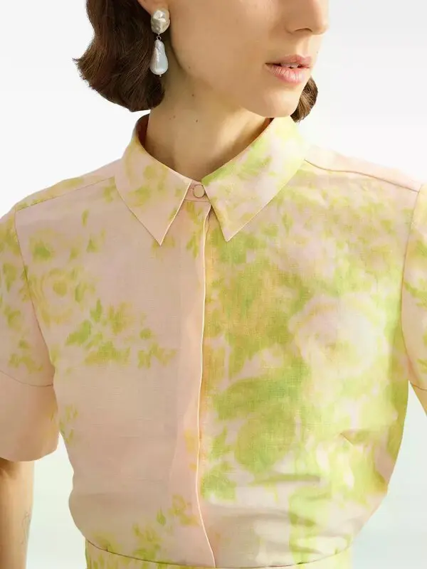 Erdem Floral Print Short-sleeve Shirt