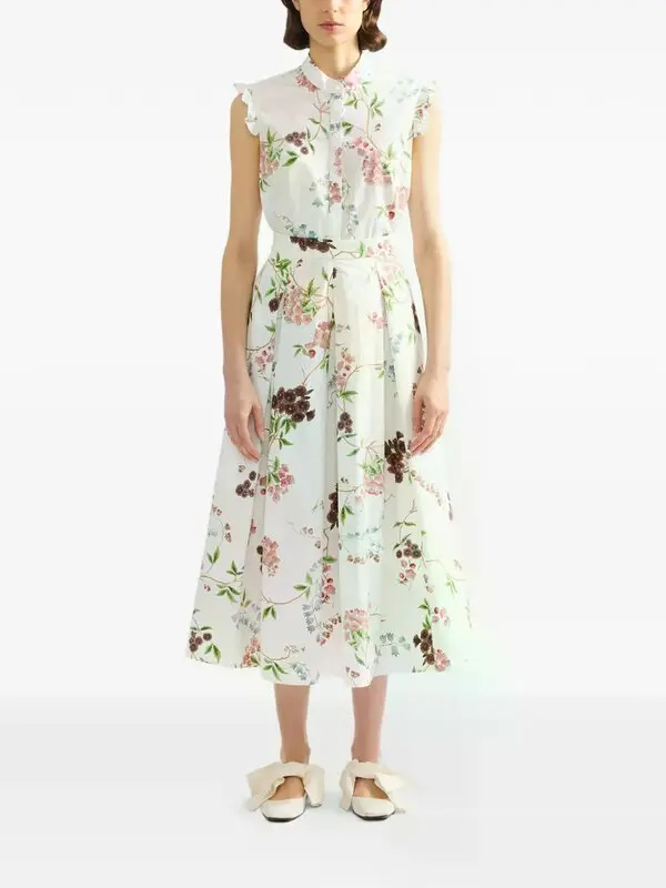Erdem Floral-print Shirt - White