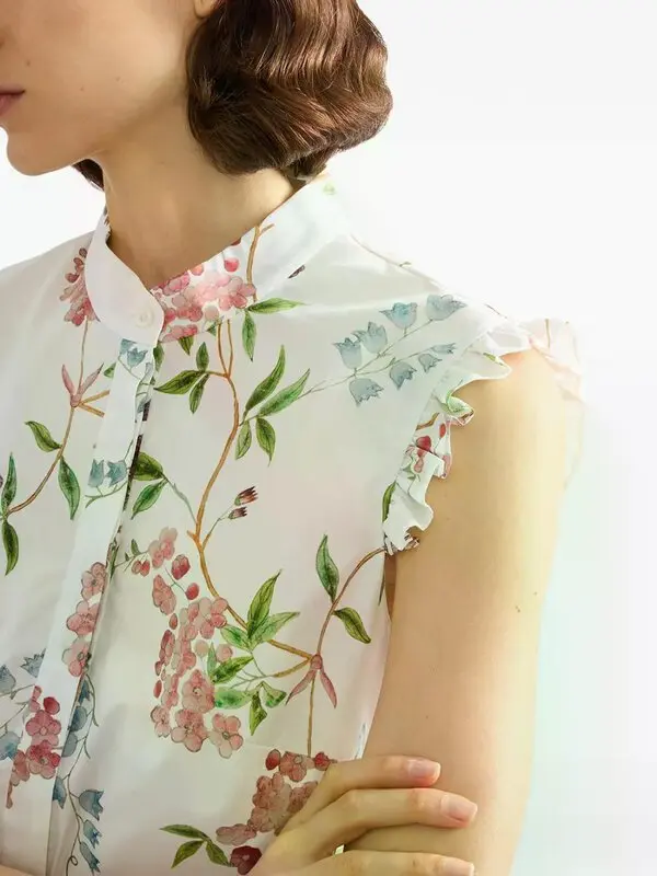 Erdem Floral-print Shirt - White