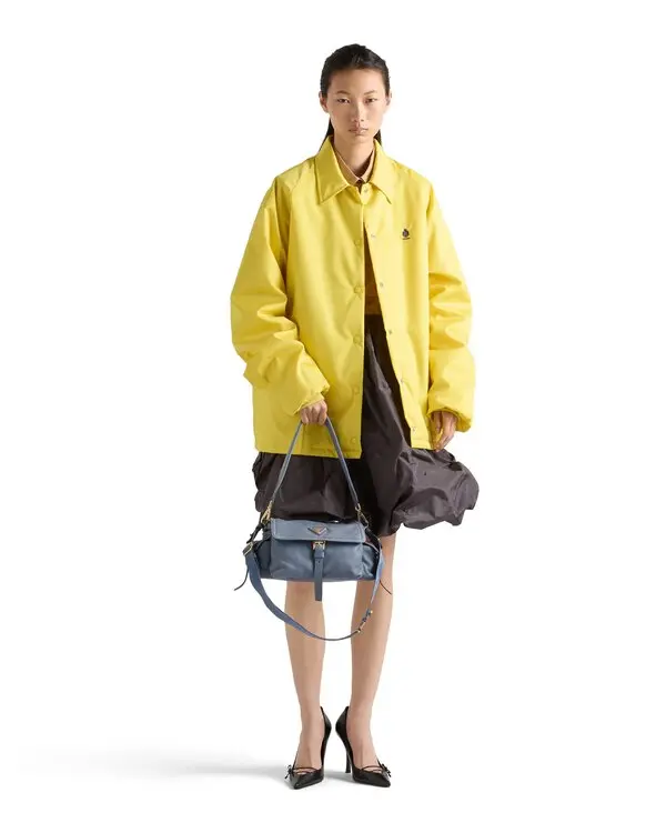 Prada Explore Medium Nappa Leather Shoulder Bag - Blue