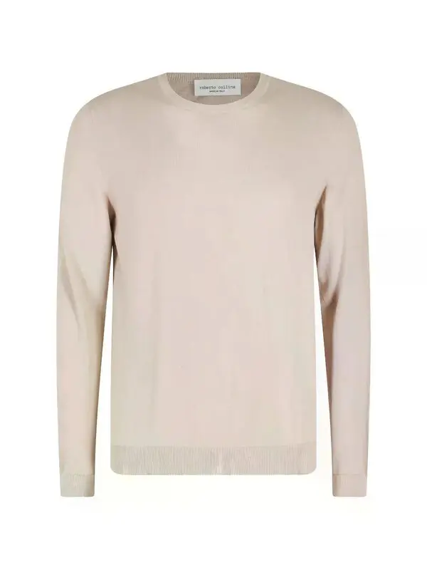 ROBERTO COLLINA Crew-neck Sweater - Neutrals