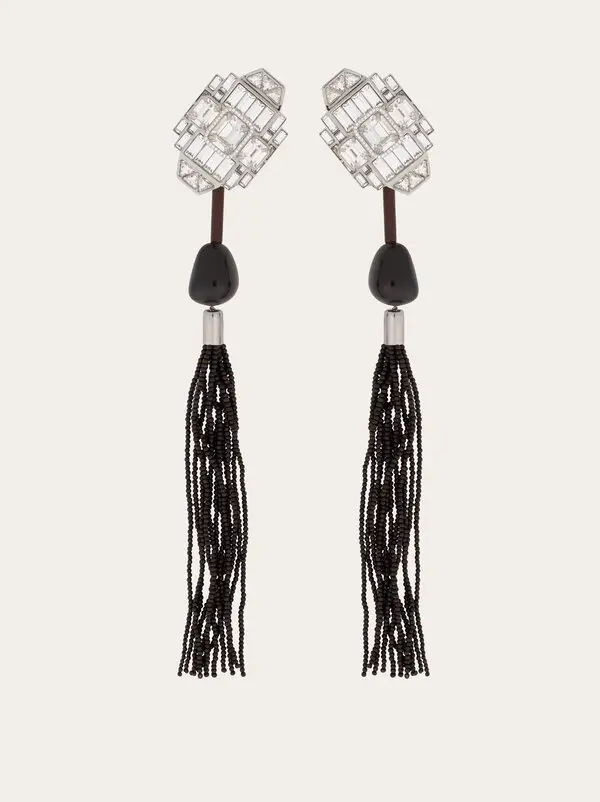 FERRAGAMO Drop Earrings - Brown