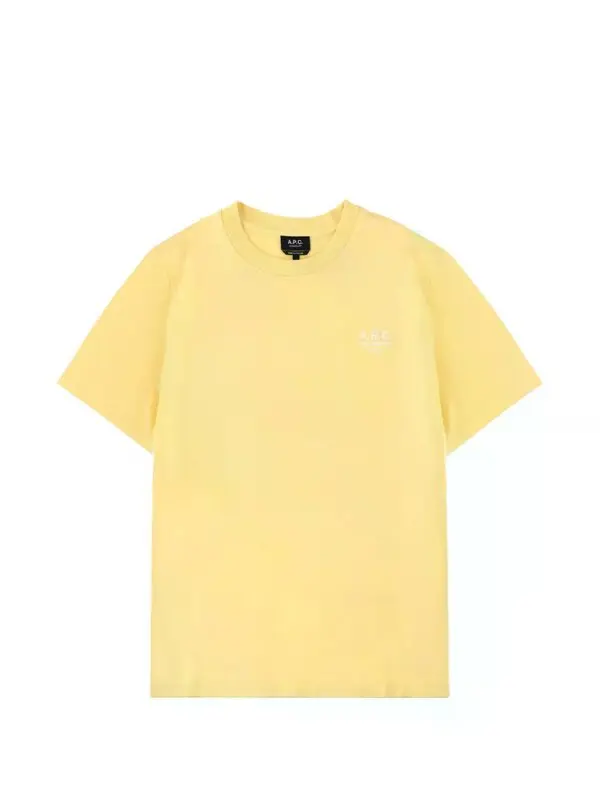 A.p.c. Logo-detail T-shirt - Yellow