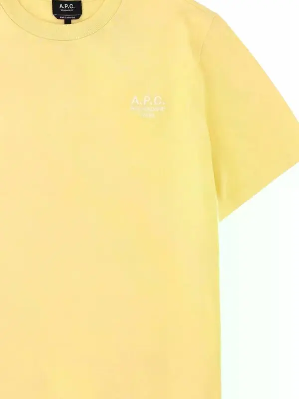 A.p.c. Logo-detail T-shirt - Yellow