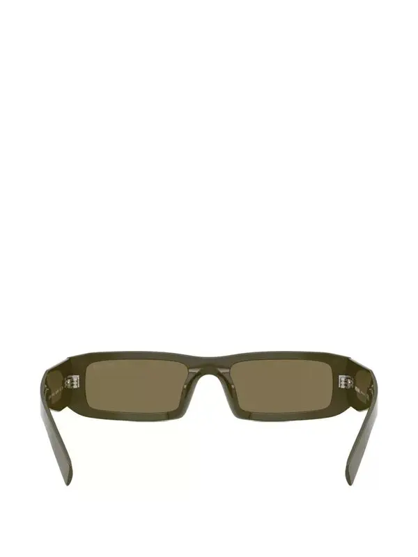 Prada Triangle-logo Sunglasses - Green