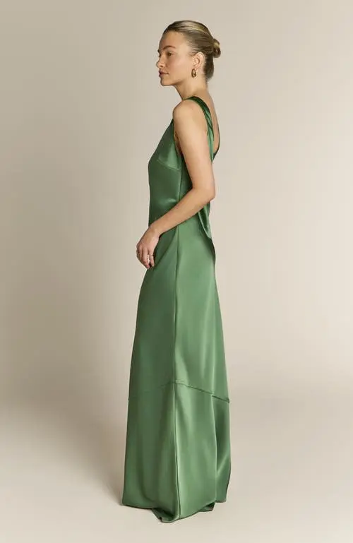 REWRITTEN Paloma Scoop Back Maxi Dress - Olive