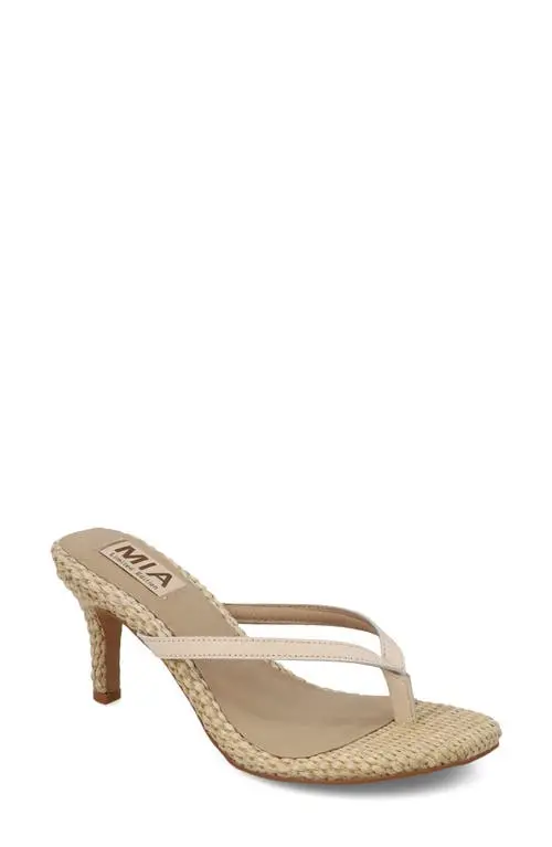 Mia Zania Thong Sandals - Bone Leath