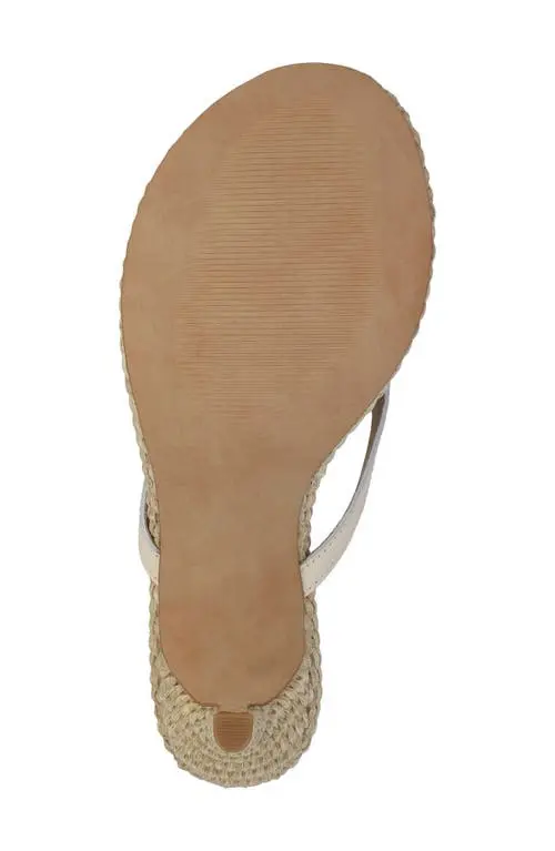 Mia Zania Thong Sandals - Bone Leath