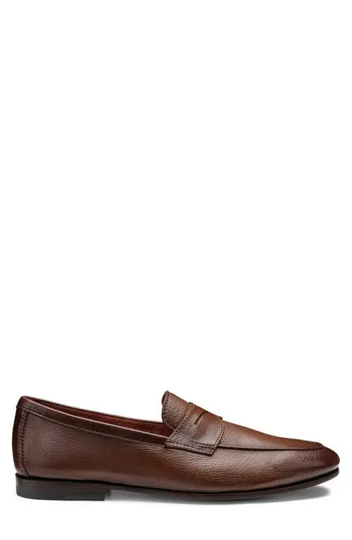 Santoni Carlos Penny Loafer - Light Brown