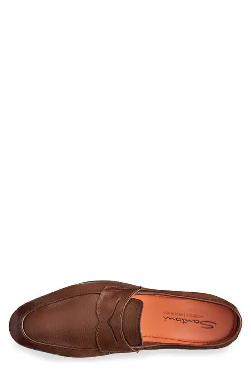 Santoni Carlos Penny Loafer - Light Brown
