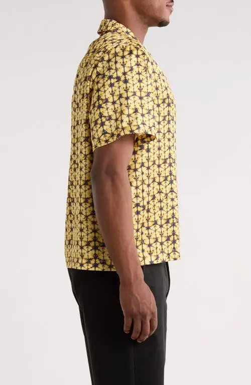 RIZORT Fiz Camp Shirt - Yellow