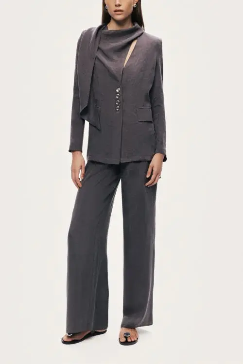 NOCTURNE Relaxed Wide-leg Pants
