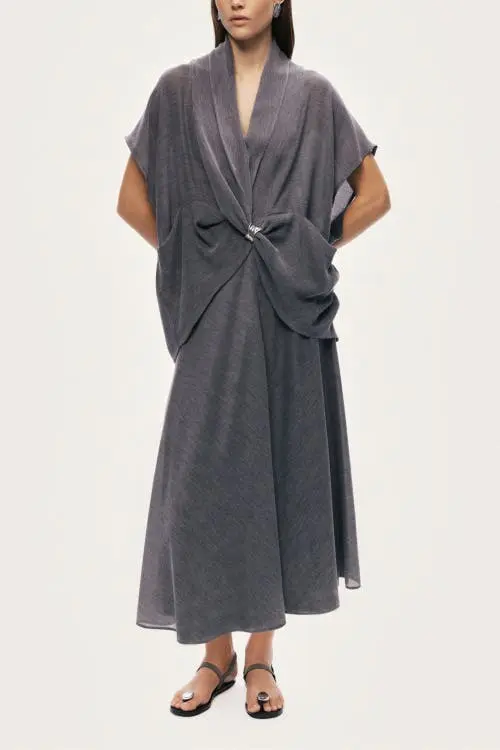 NOCTURNE Flowing Midi A-line Skirt