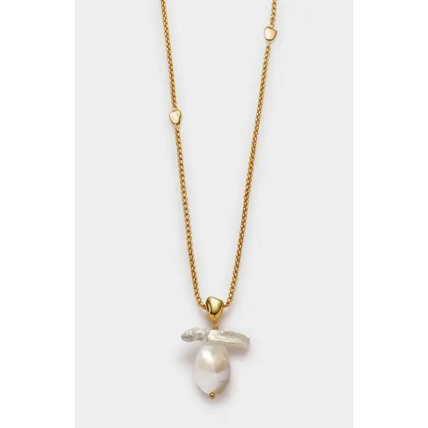 KATIE LOXTON Sol Pearl Necklace - Gold