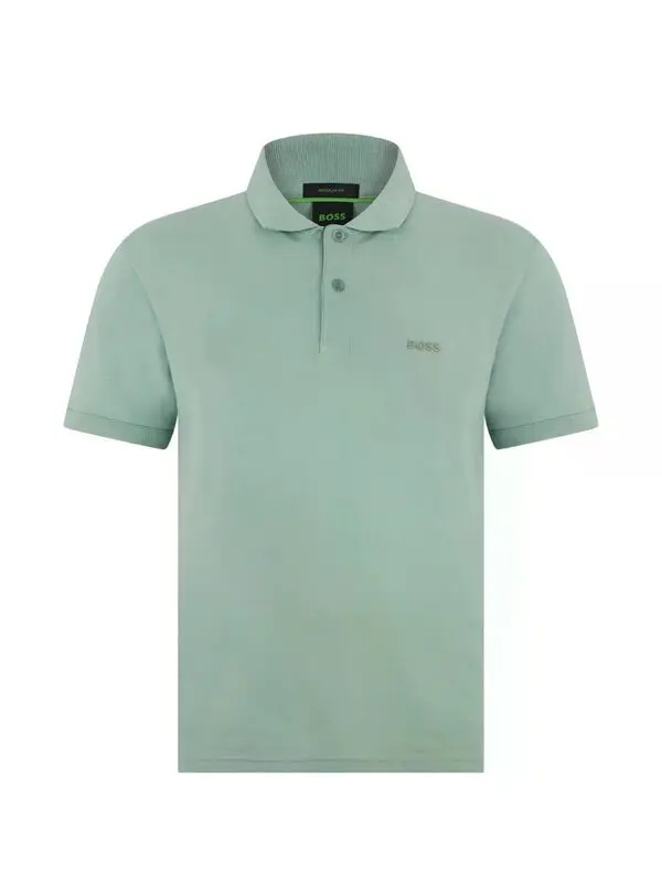 BOSS Logo-appliqué Polo Shirt - Green