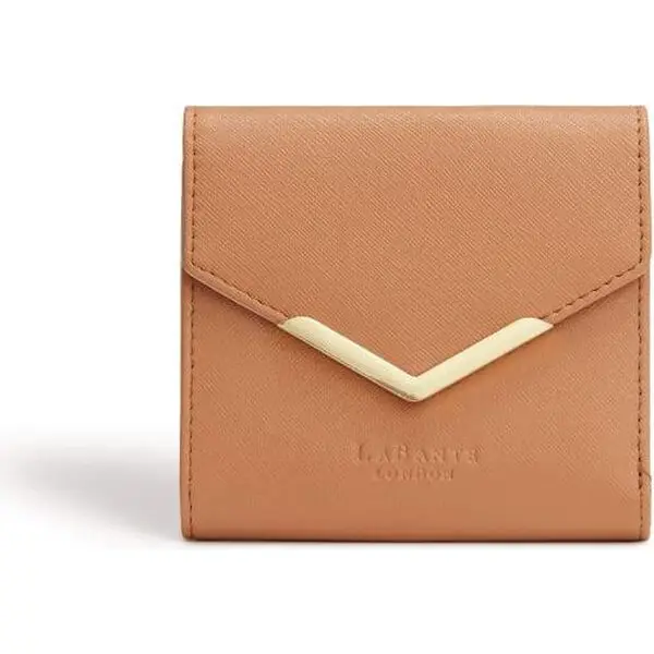 LABANTE LONDON Diana Small Vegan Bifold Purse - Brown