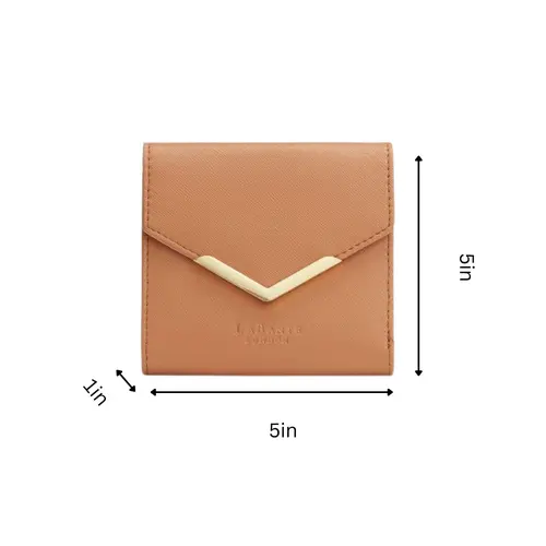 LABANTE LONDON Diana Small Vegan Bifold Purse - Brown