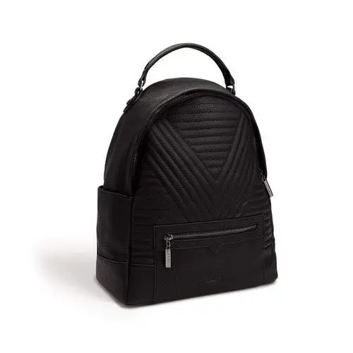 LABANTE LONDON Camberwell Quilted Vegan Backpack - Black