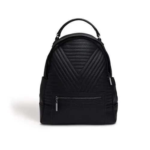 LABANTE LONDON Camberwell Quilted Vegan Backpack - Black