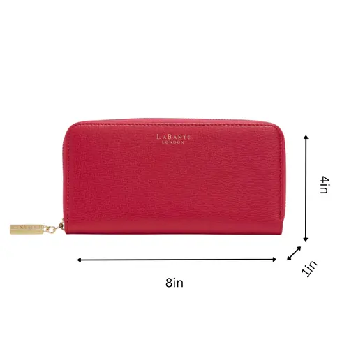 LABANTE LONDON Serene Vegan Zip Around Wallet - Pink
