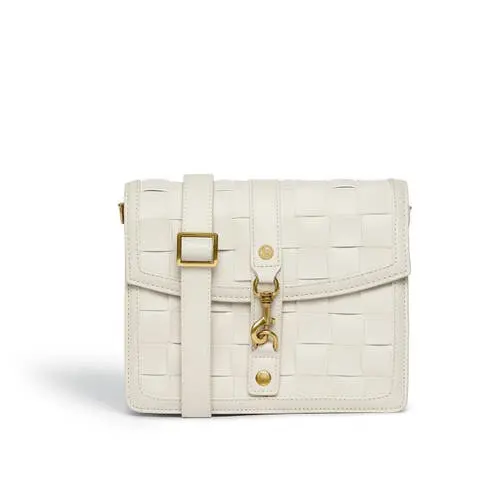LABANTE LONDON Daisy Vegan Shoulder & Crossbody Bag - White