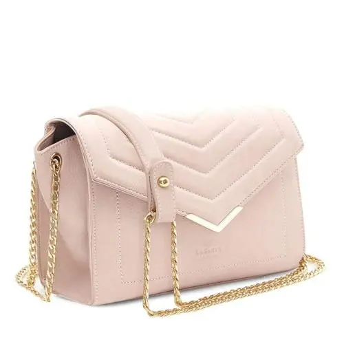 LABANTE LONDON Kensington Quilted Vegan Cross-body Bag - Nude