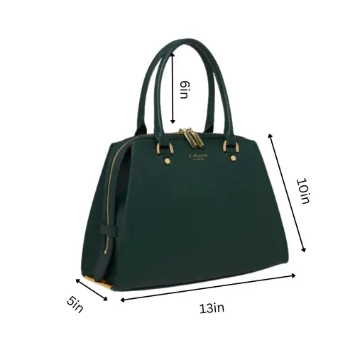 LABANTE LONDON Magnolia Vegan Mini Bowling Bag - Green