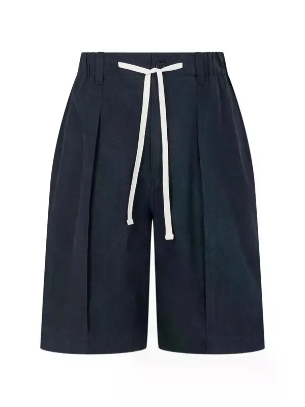 STUDIO TOMBOY Elastic Waist Shorts - Blue