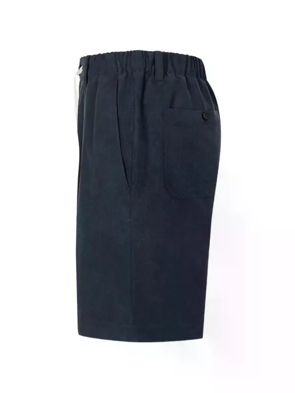 STUDIO TOMBOY Elastic Waist Shorts - Blue