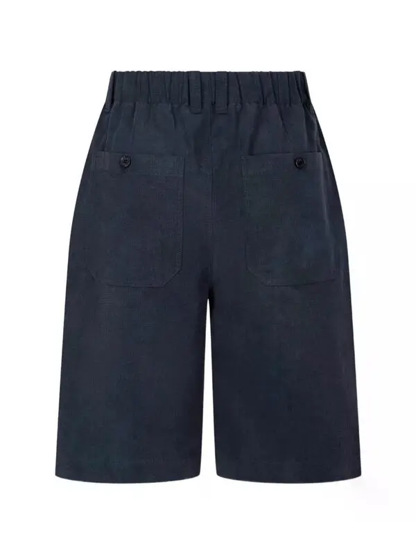 STUDIO TOMBOY Elastic Waist Shorts - Blue