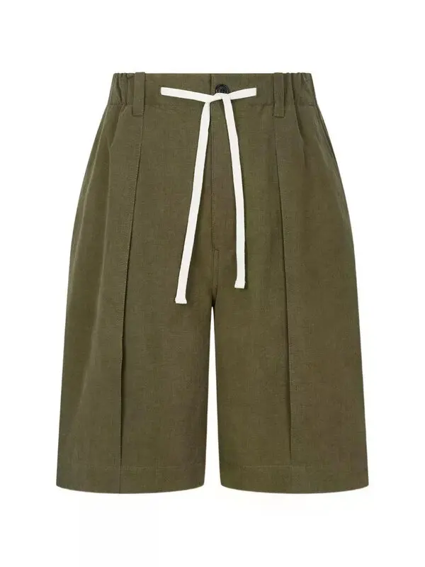 STUDIO TOMBOY Elastic Waist Shorts - Green