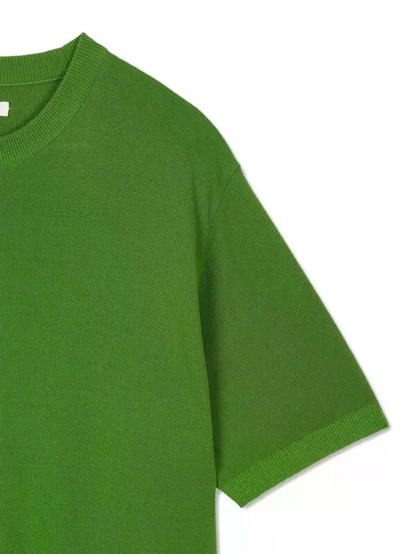 STUDIO TOMBOY Short Sleeve Knit T-shirt With Ribbed Detailing