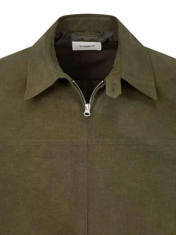STUDIO TOMBOY Zip Collar Jacket - Green