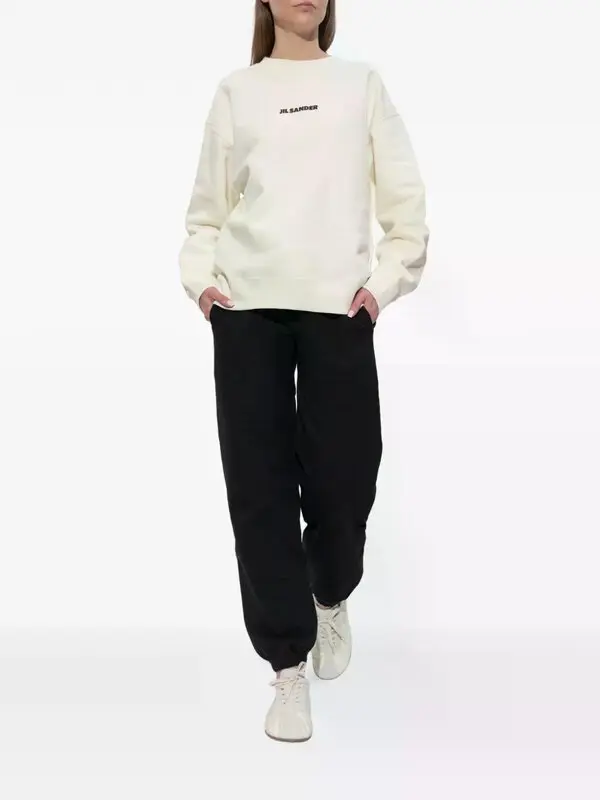 JIL SANDER Embroidered Track Pants - Black