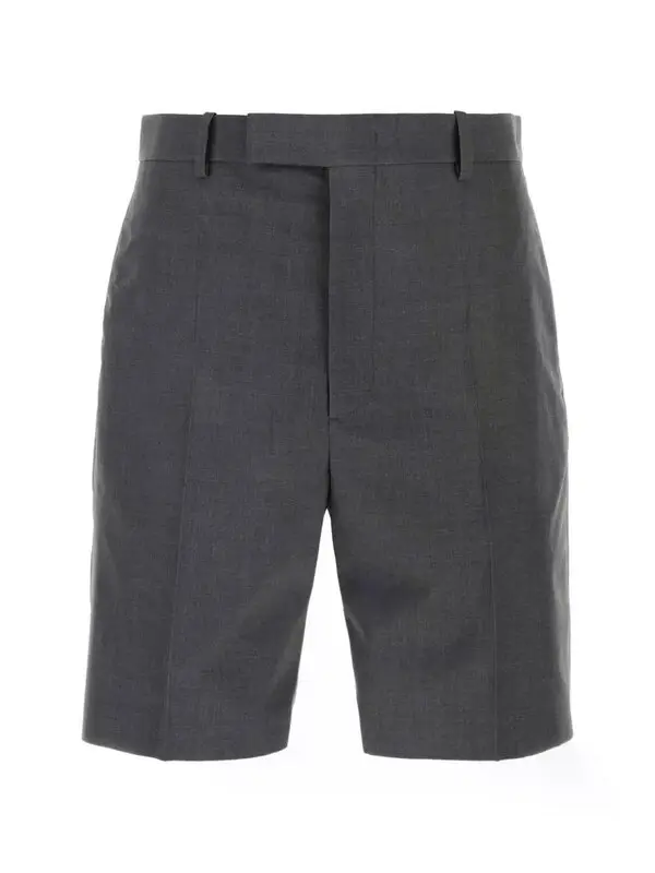 JIL SANDER Pleated Bermuda Shorts - Grey
