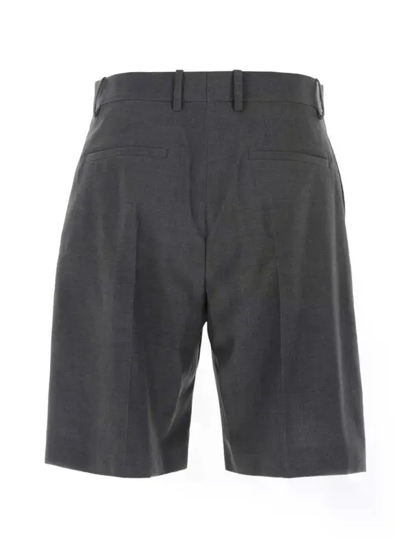 JIL SANDER Pleated Bermuda Shorts - Grey