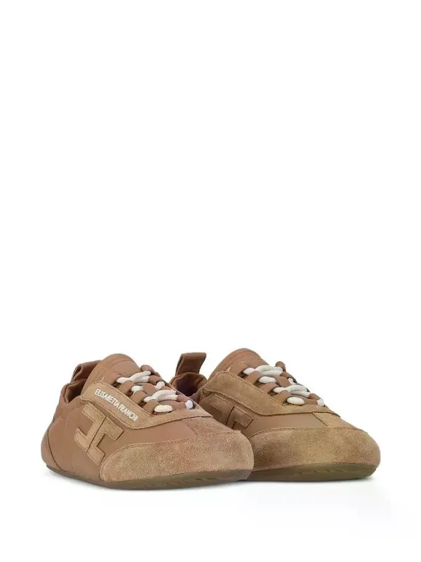 Elisabetta Franchi Suede Panel Sneakers - Neutrals