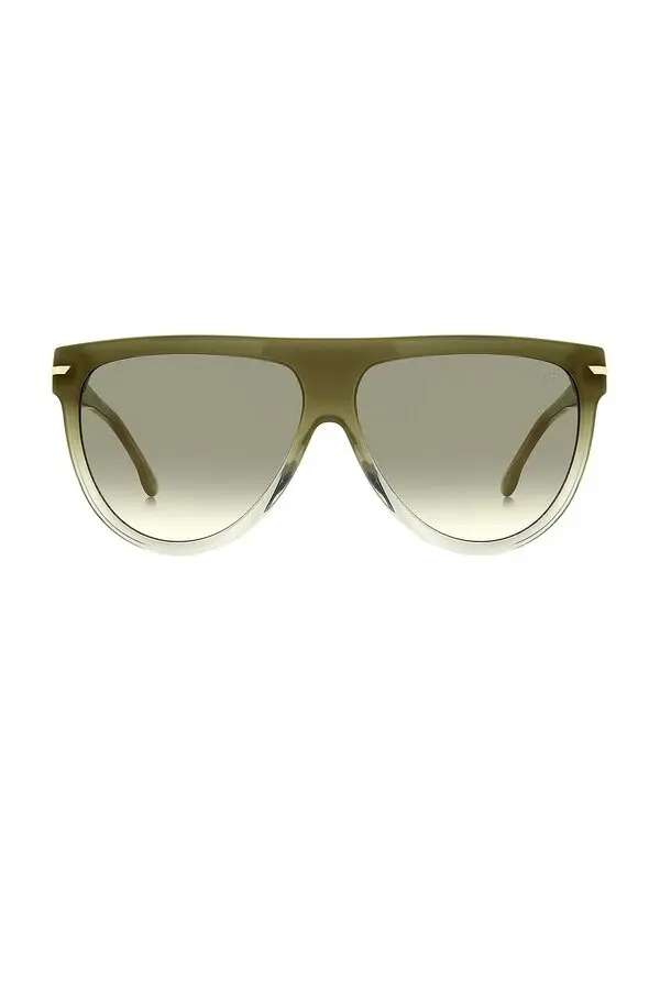 Victoria Beckham Classic Sunglasses - Olive & Green Shaded