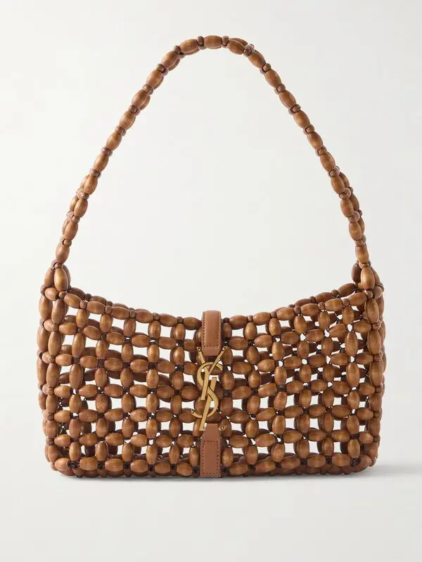 Saint Laurent Le 5 À 7 Woven Shoulder Bag - Red