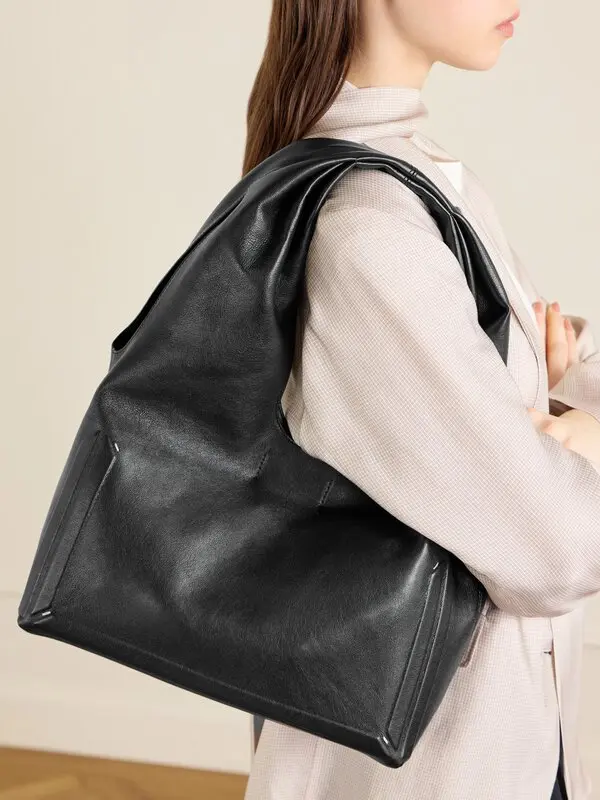 MAISON MARGIELA Box Leather Shoulder Bag