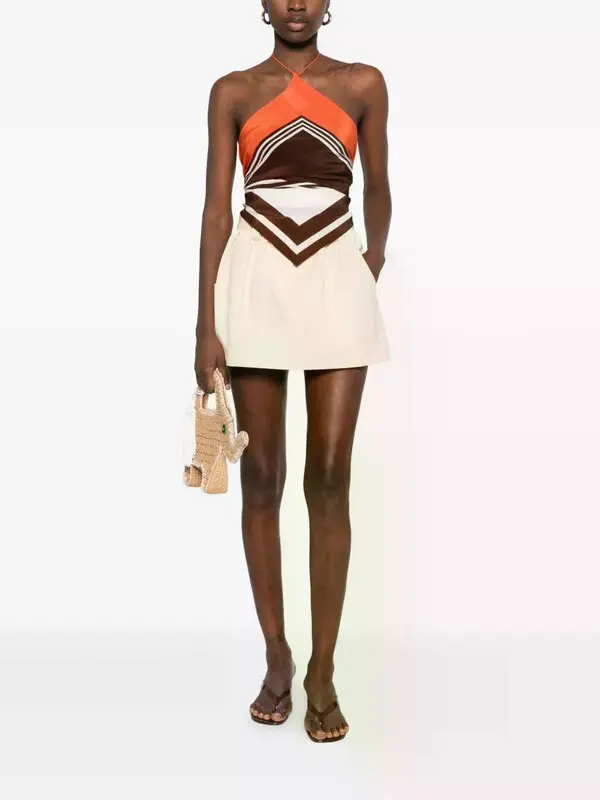 Maje Side-pocket Shorts - Neutrals