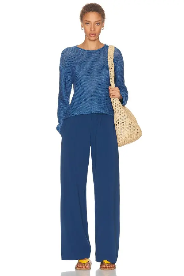 LESET Ben Crew Pullover Sweater - Bleuet