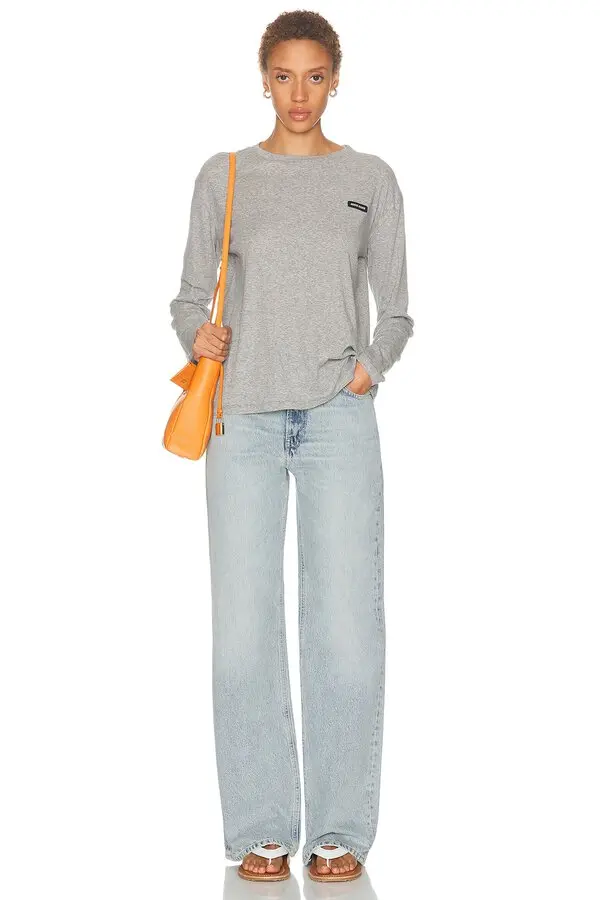 Miu Miu Costina Long Sleeve Top