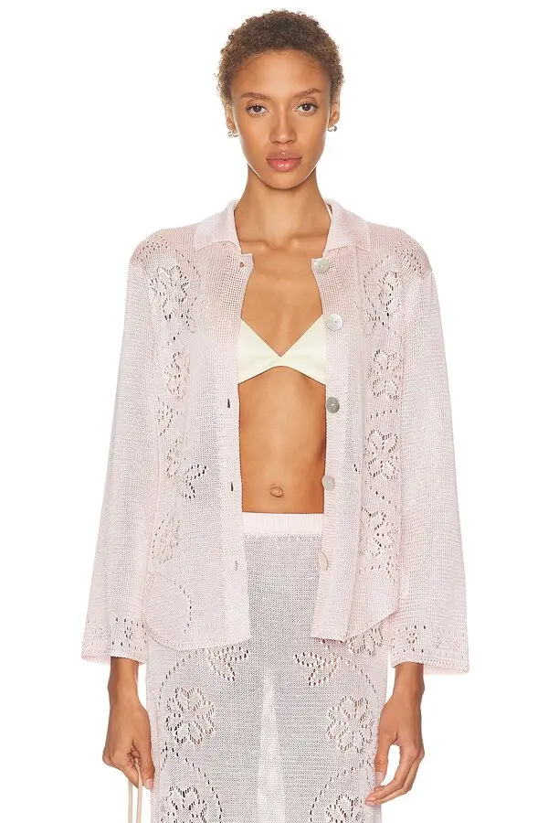 Calle Del Mar Vine Floral Long Sleeve Shirt