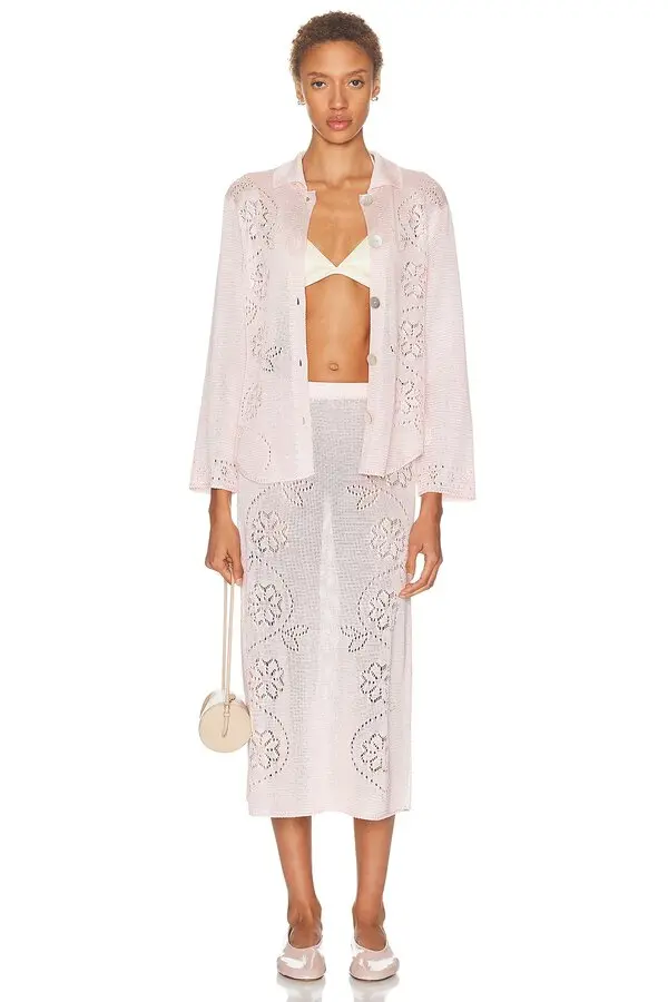 Calle Del Mar Vine Floral Long Sleeve Shirt