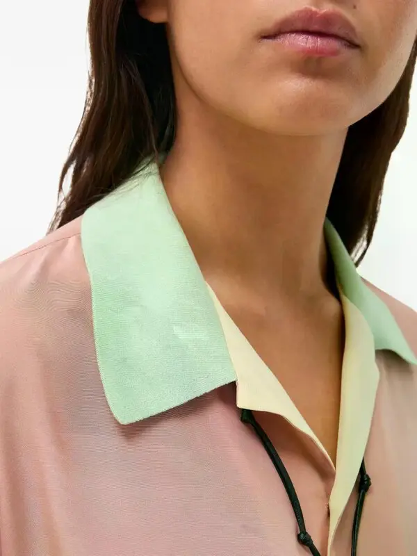 Versace Poplin Cropped Shirt - Pink