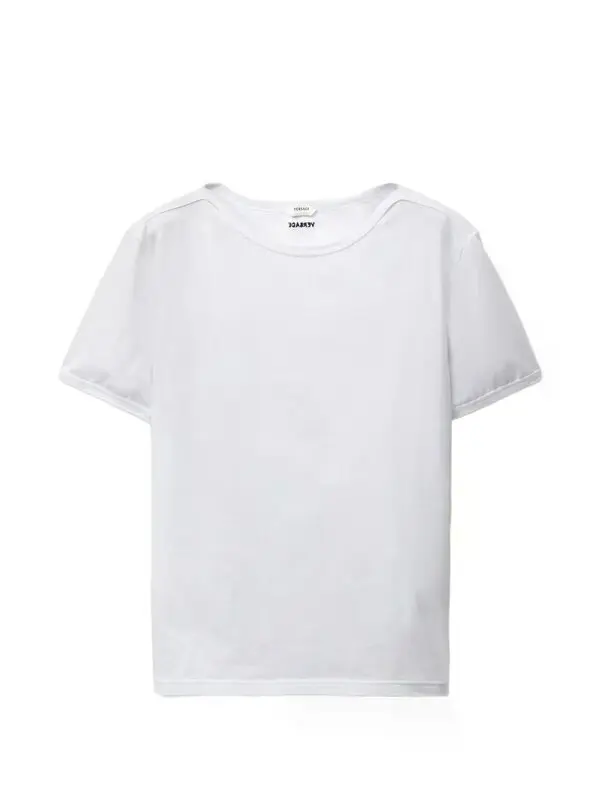 Versace Embroidered Cotton-jersey T-shirt